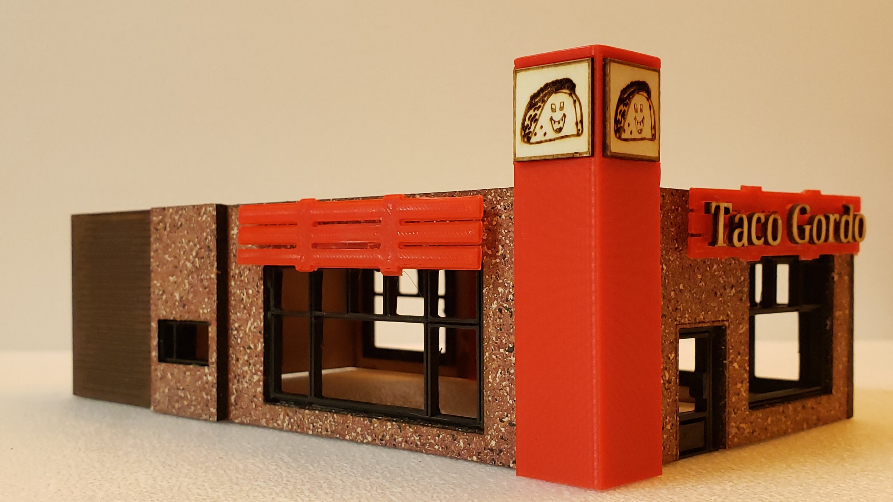 HO Scale Modern Fast Food Restaurant Kit - Etsy