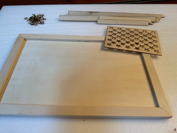 Wood American Flag Kit Measures 11.75 X 7.75 - Etsy