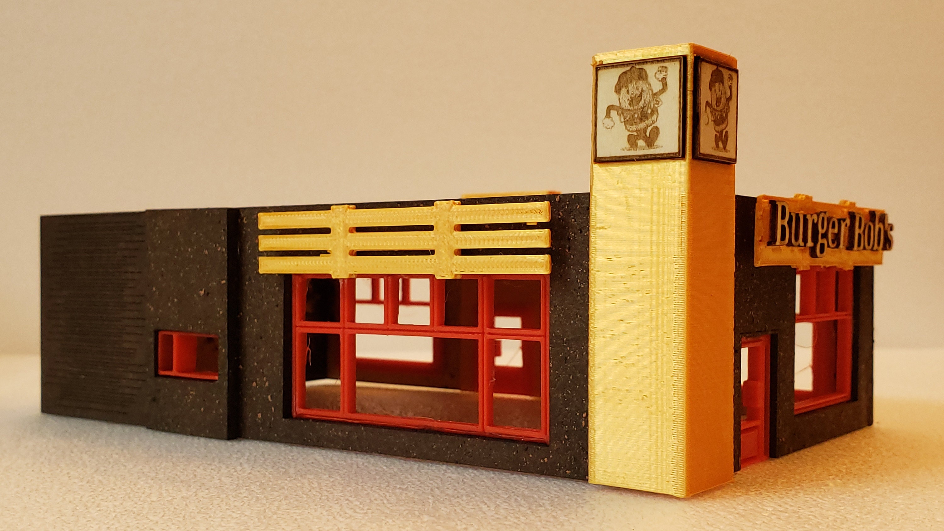 HO Scale Modern Fast Food Restaurant Kit - Etsy