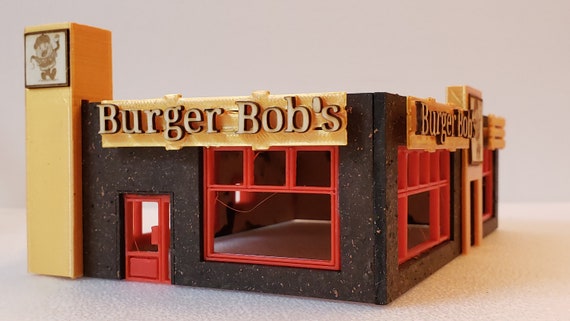 HO Scale Modern Fast Food Restaurant Kit - Etsy