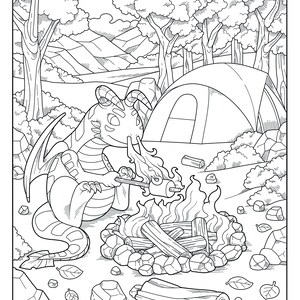 Five Dragon Coloring Pages to Enjoy! - Etsy Canada