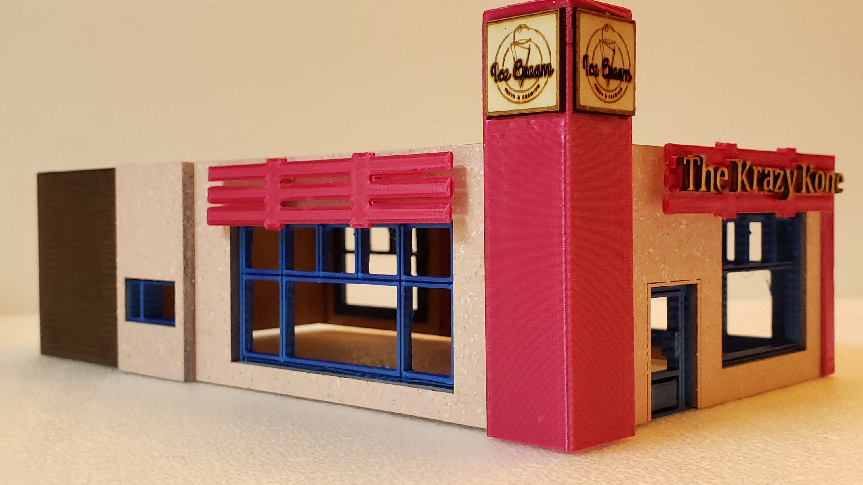 HO Scale Modern Fast Food Restaurant Kit - Etsy