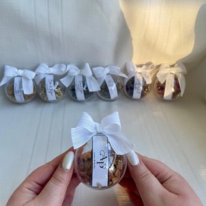 Bulk Personalized Wedding Tea Favors, Tea in Ball Sphere, Box Rustic ...