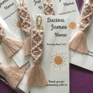 Boho Sun Bulk Macrame Keychains, Macrame Bachelorette Gifts, Macramé ...