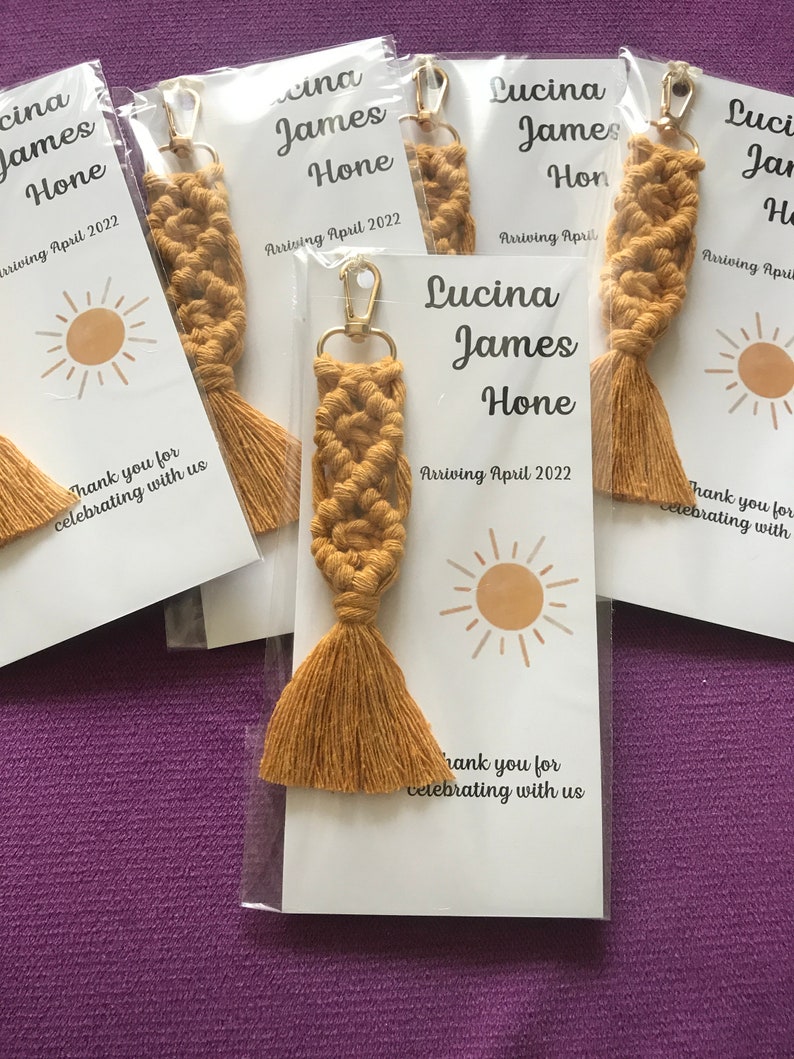 Boho Sun Bulk Macrame Keychains Macrame Bachelorette Gifts - Etsy