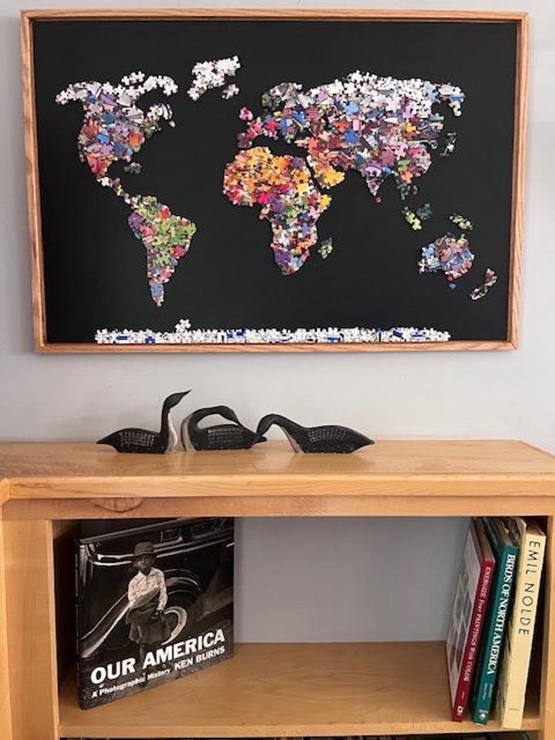 Maps Created With Jigsaw Puzzle Pieces Upcycle - Etsy