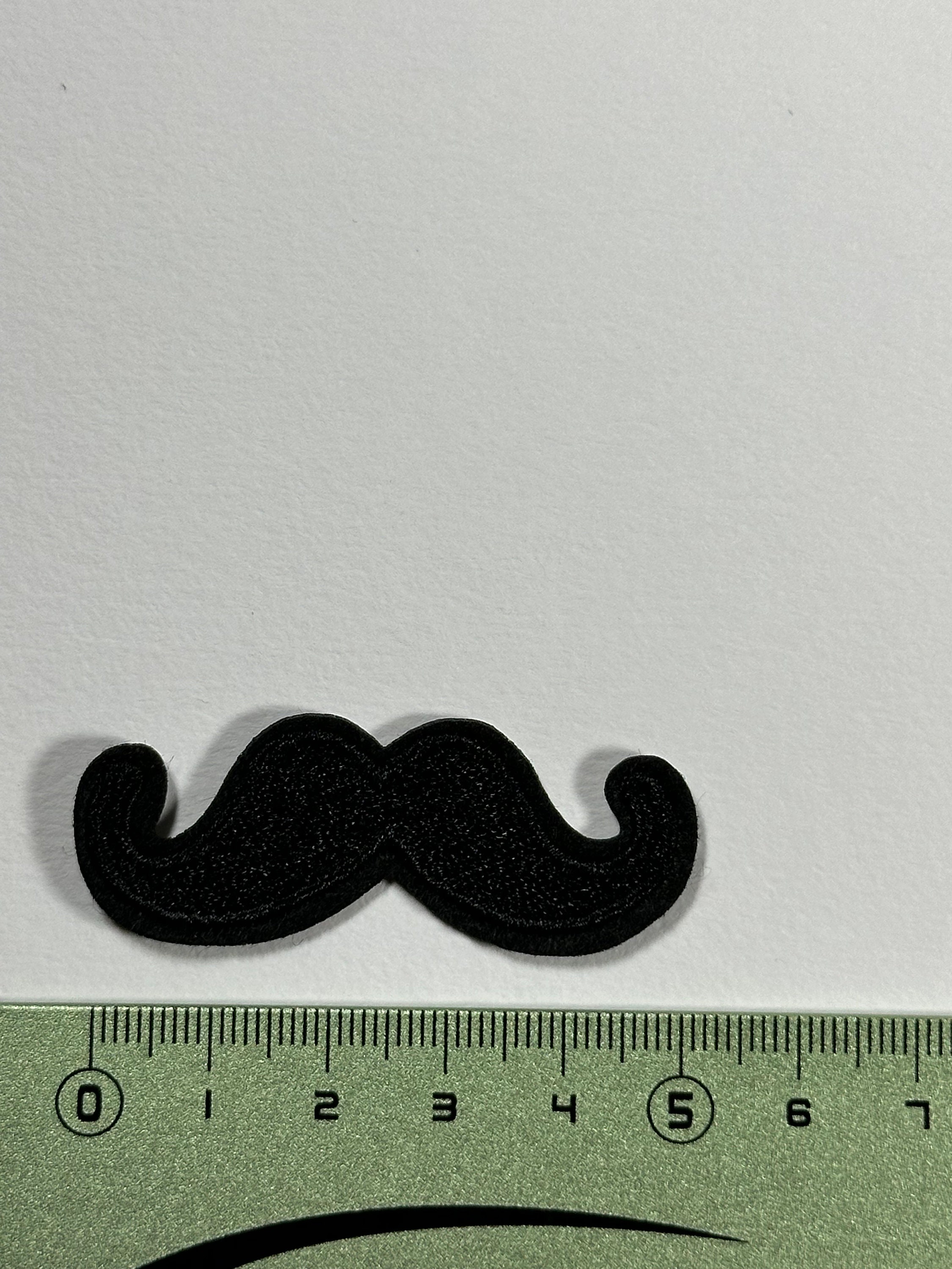 Fun Mustache Iron-on Embroidery Patch - Etsy New Zealand