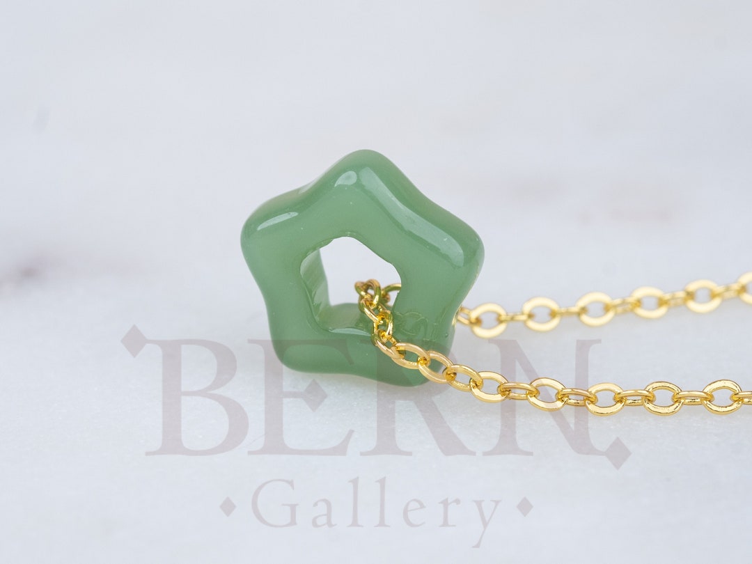 Natural Jade Flower Pendant • Mothers Day Gift • Choker • Boho • Flower ...