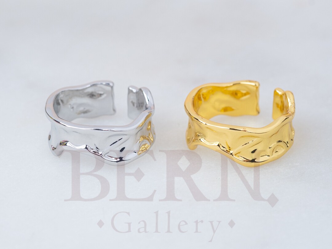 Irregular Chunky Ring • Vintage Rings • Personalized • Aesthetic ...