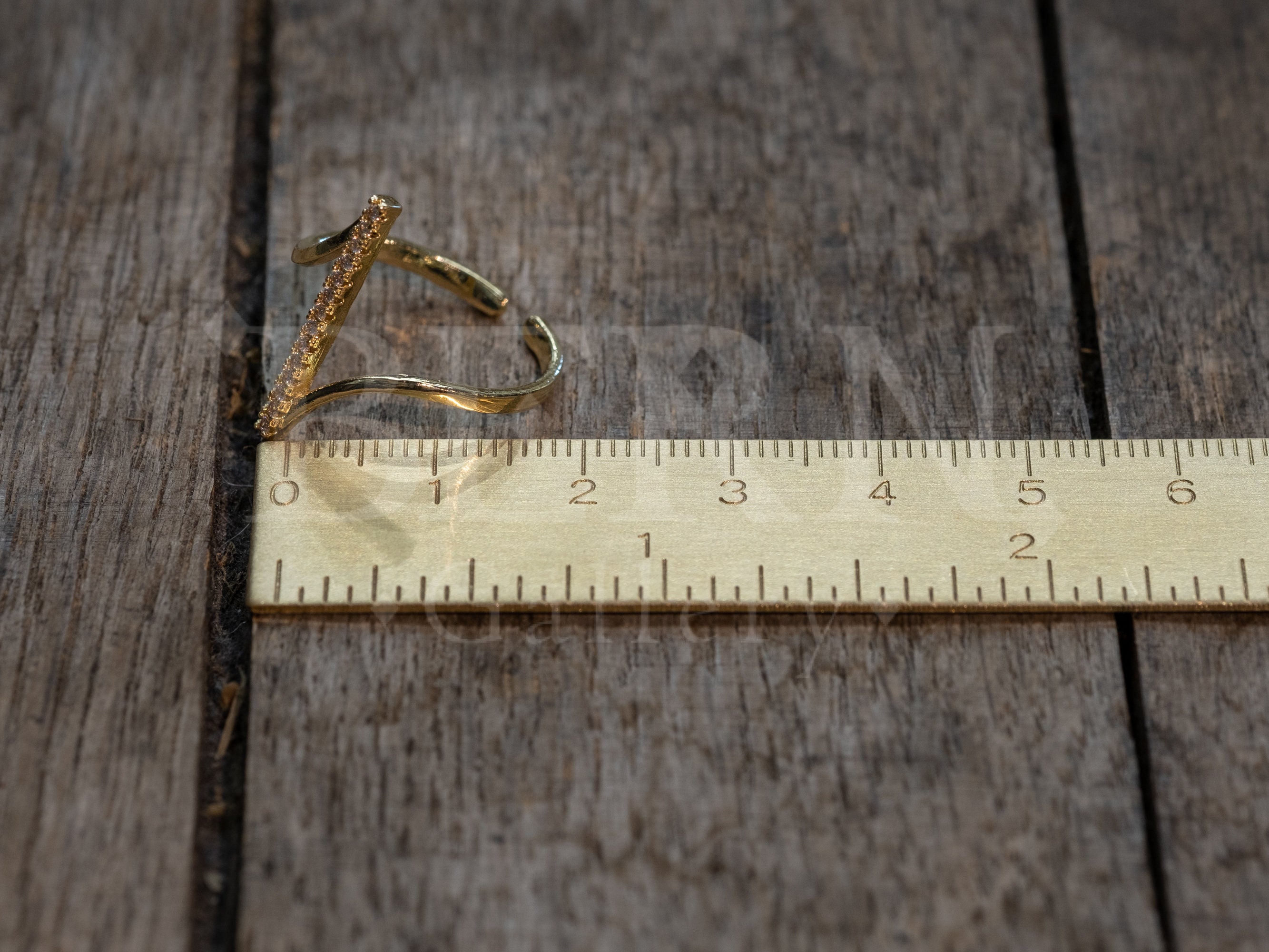 Diamond Vertical Bar Ring Gold Ring Dainty Ring Diamond - Etsy