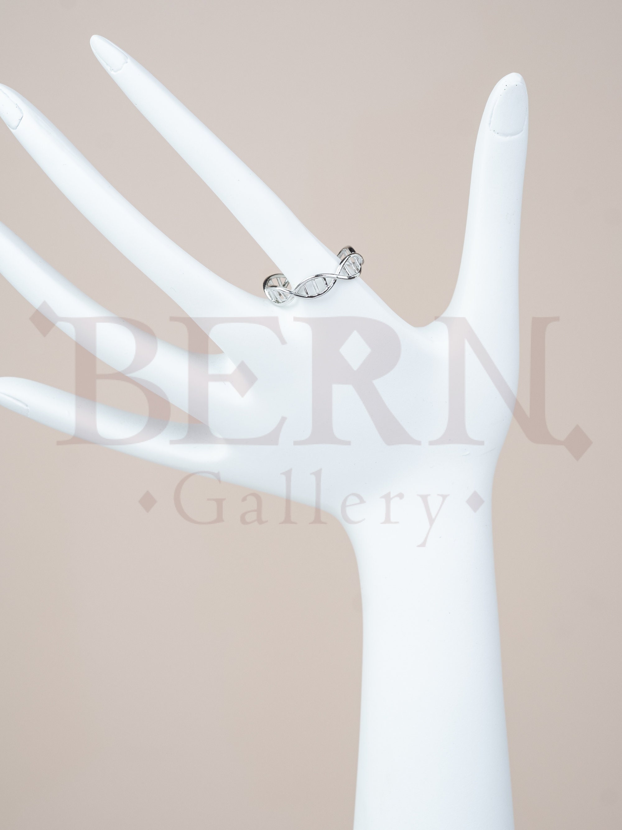 DNA Double Helix Ring Nurse Gift Silver Rings Sterling | Etsy