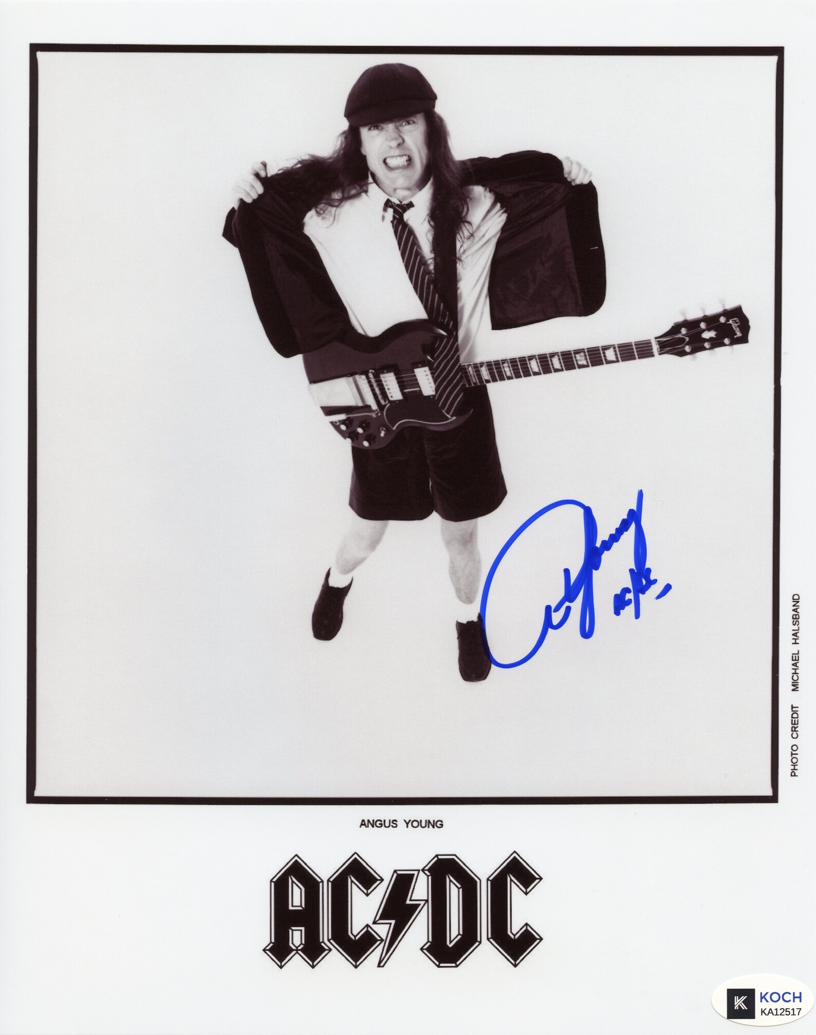 Autographed Angus Young Signed 10x8 Photo With COA | Etsy