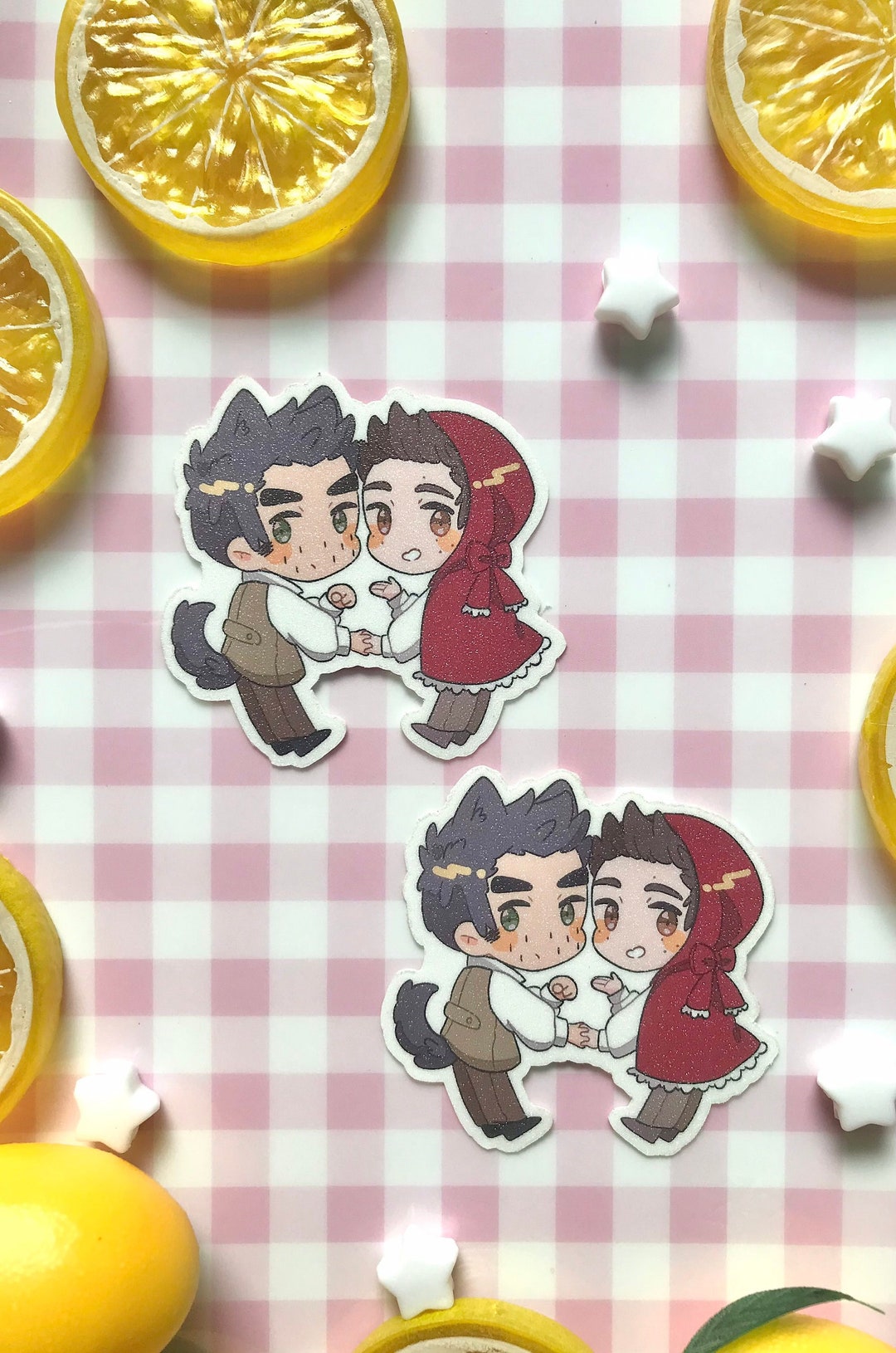 Teen Wolf Sterek Stiles Stilinski Derek Hale Little Red Chibi - Etsy