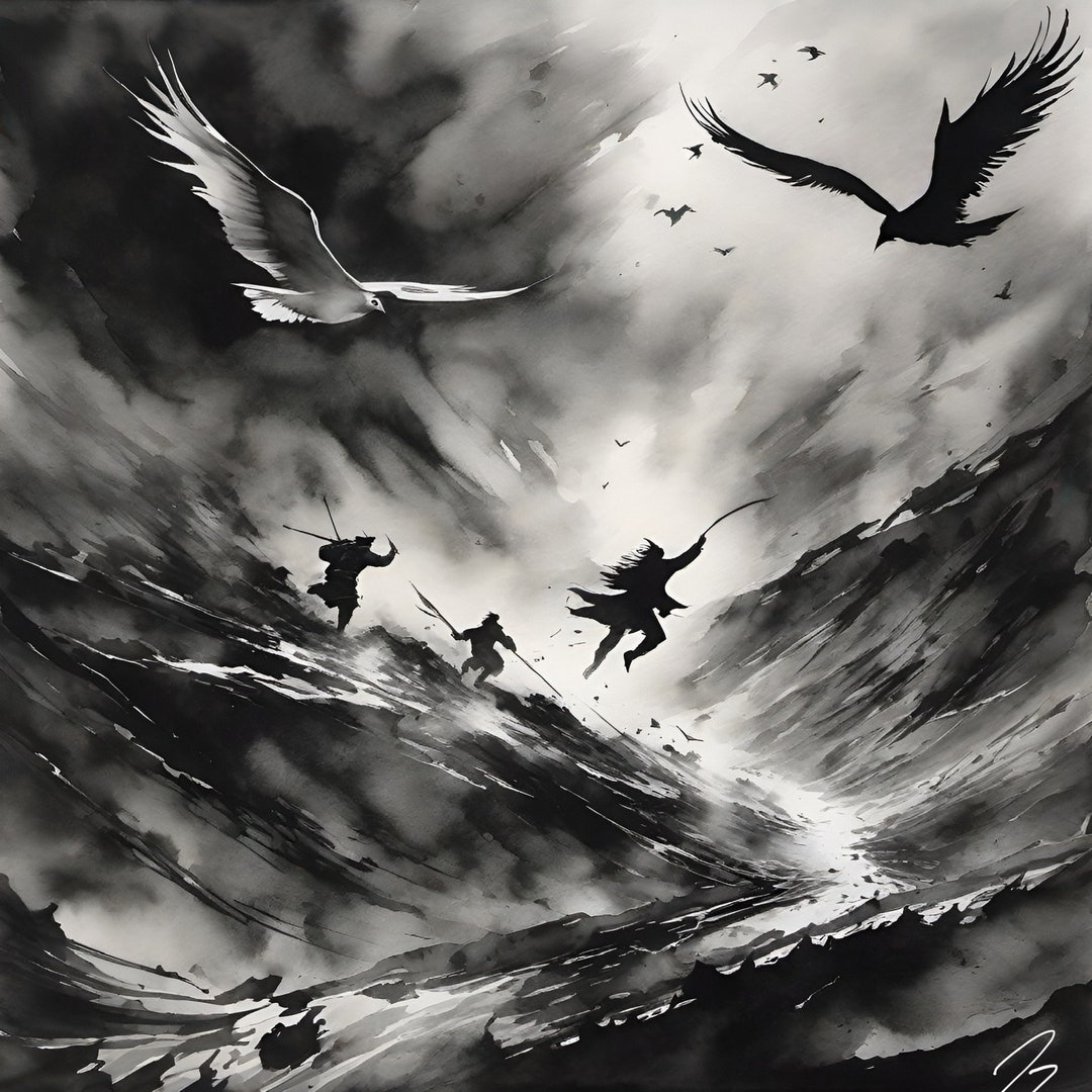 Artwork the Divide Drawing PRINT Gifts for Her, Gifts, Crystals, Gift ...