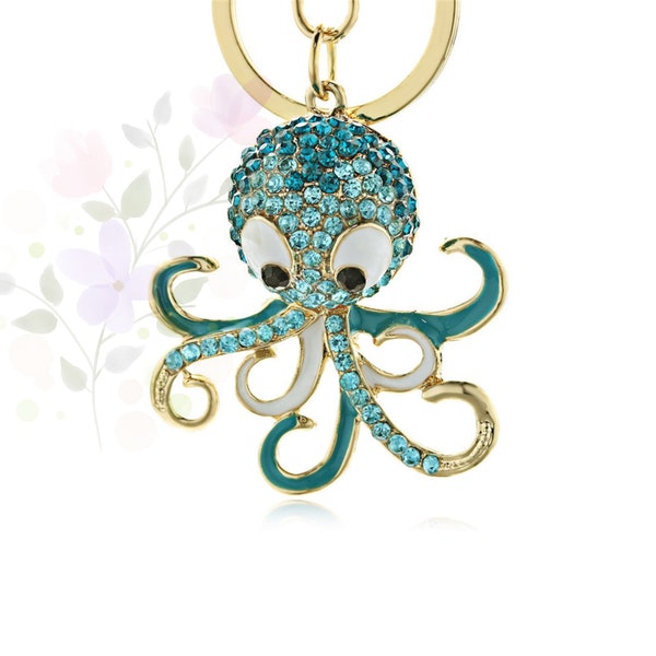 Octopus Keychain - Etsy