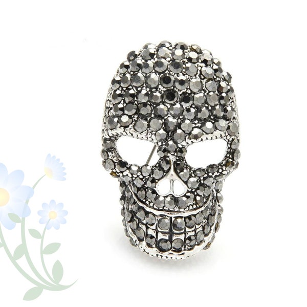 Skull Brooch - Etsy