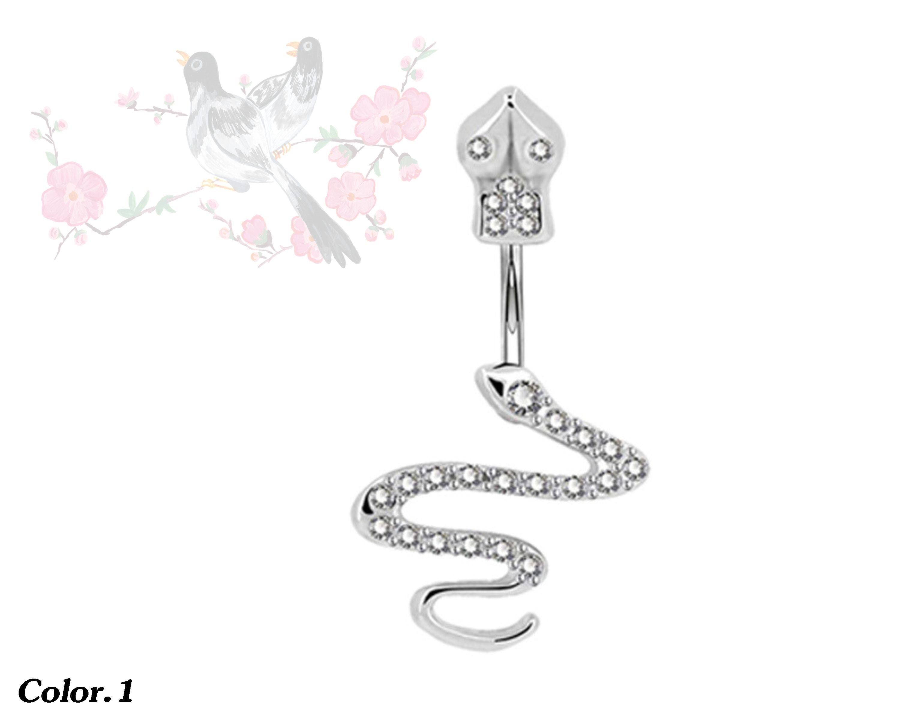 Snake Belly Button Ringcoustumize Navel Rings Surgical Steel - Etsy