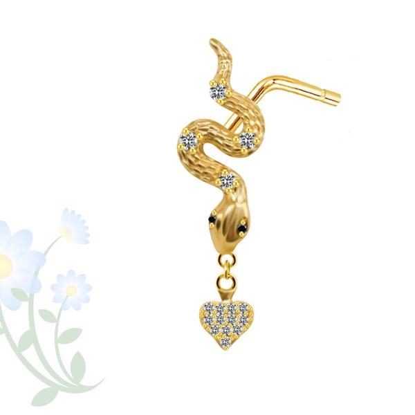 Snake Nose Ring - Etsy