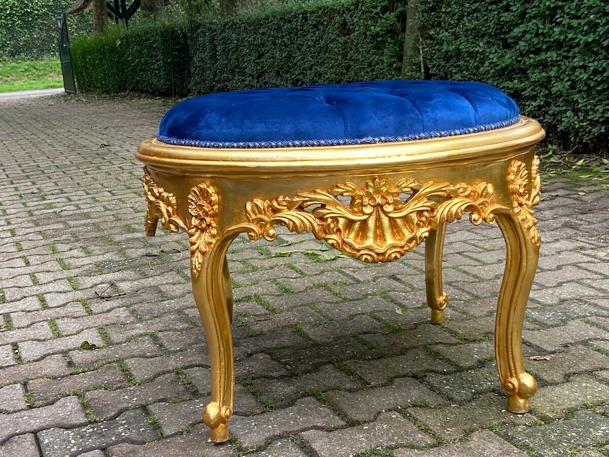 1990's Italian Baroque Rococo Bed Bench Foot Stool Ottoman - Etsy