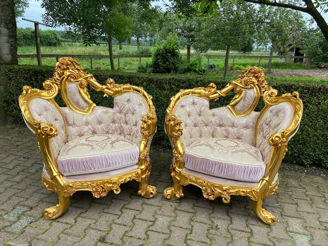 Baroque/rococo Bergere Chairs /throne Chairs/easy Chairs in - Etsy UK