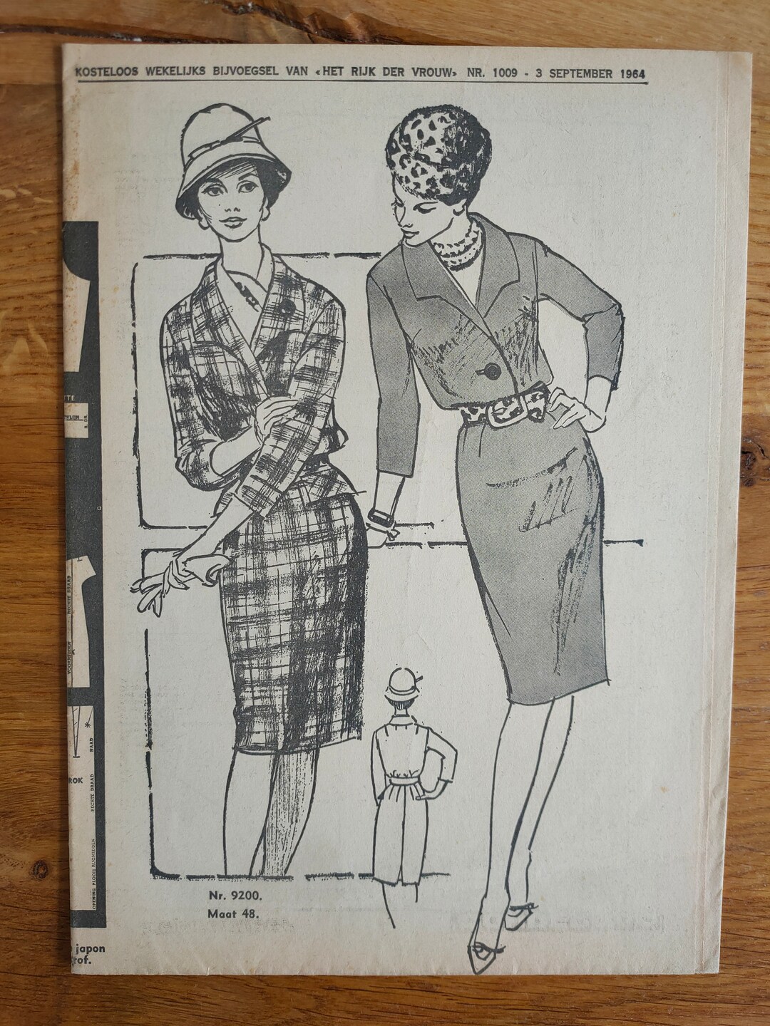 Vintage Sewing Pattern 1964 Ladies Dress Size 46 - Etsy