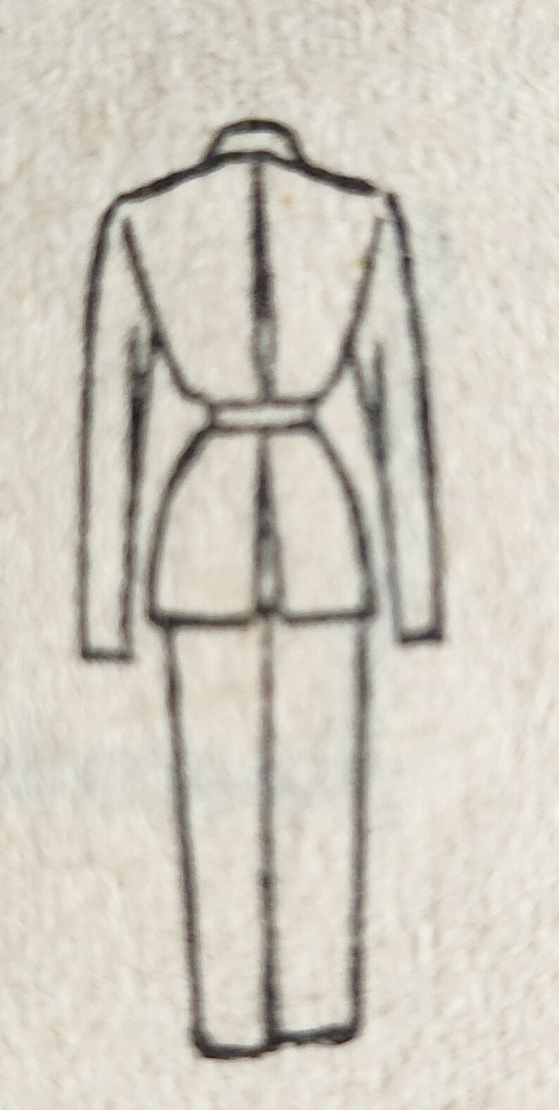 A Vintage Sewing Pattern From an Old Belgian Fashion Magazine From 1950 ...