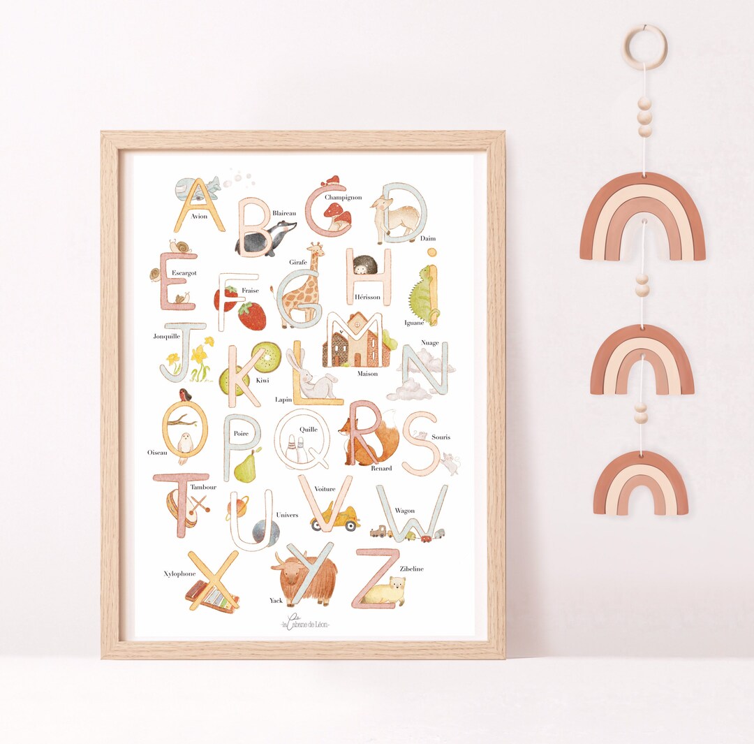 Primer ABC Alphabet Poster Poster Learning Room Baby Child - Etsy