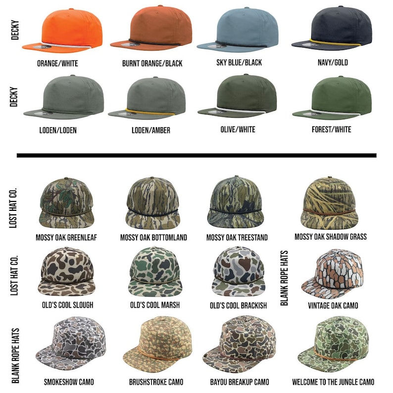 Custom Embroidered PATCH Rope Hats - Etsy