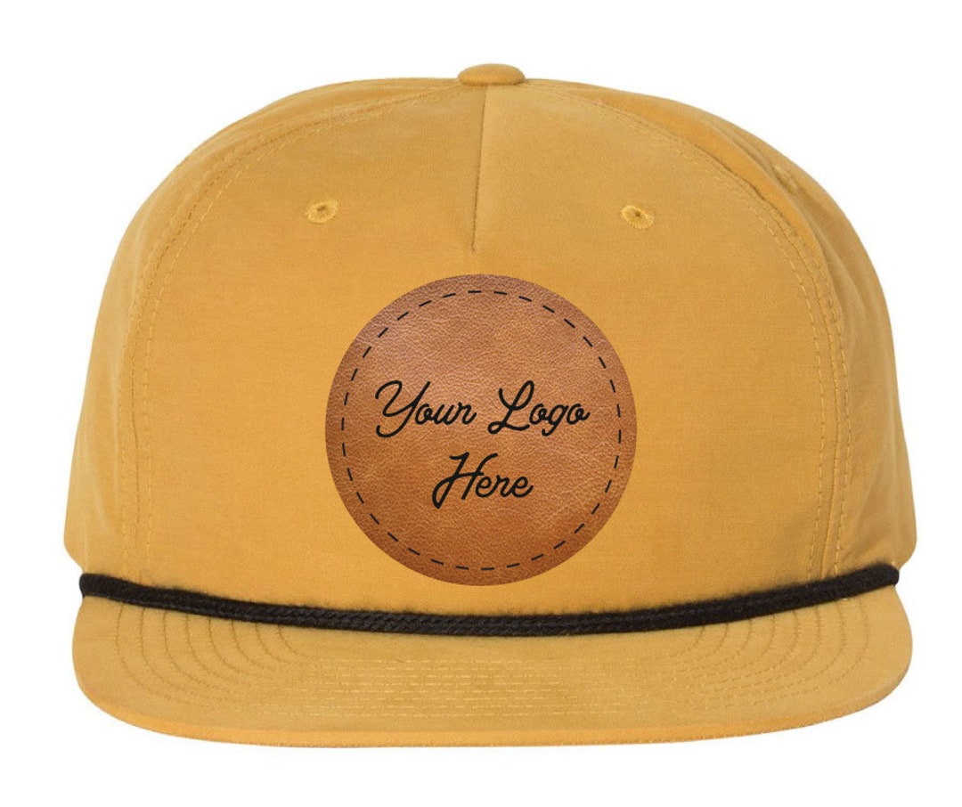 Custom Leather Patch Hats rope Hats - Etsy