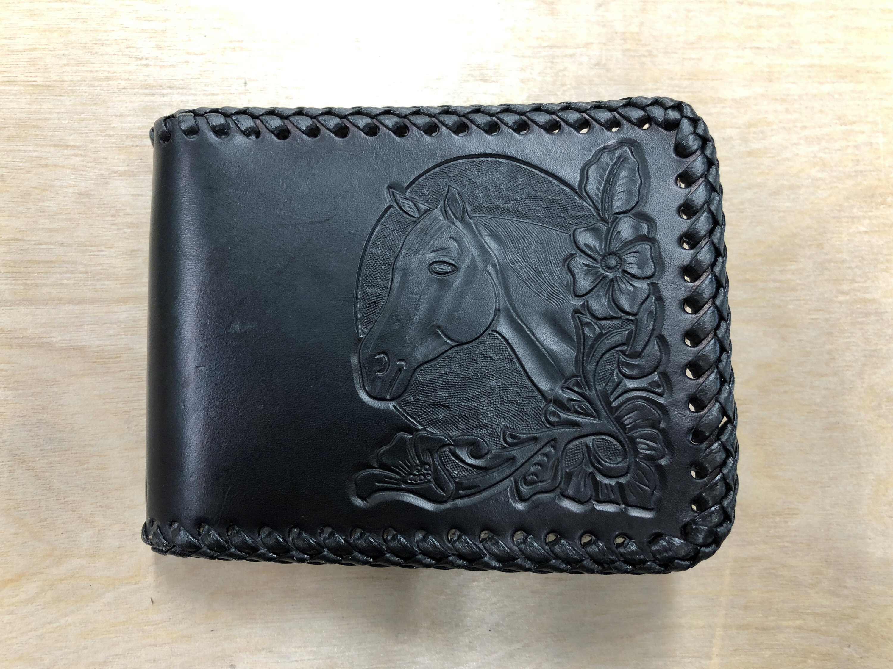 Hand Tooled Leather Bifold Wallet Handmade in Canada - Etsy