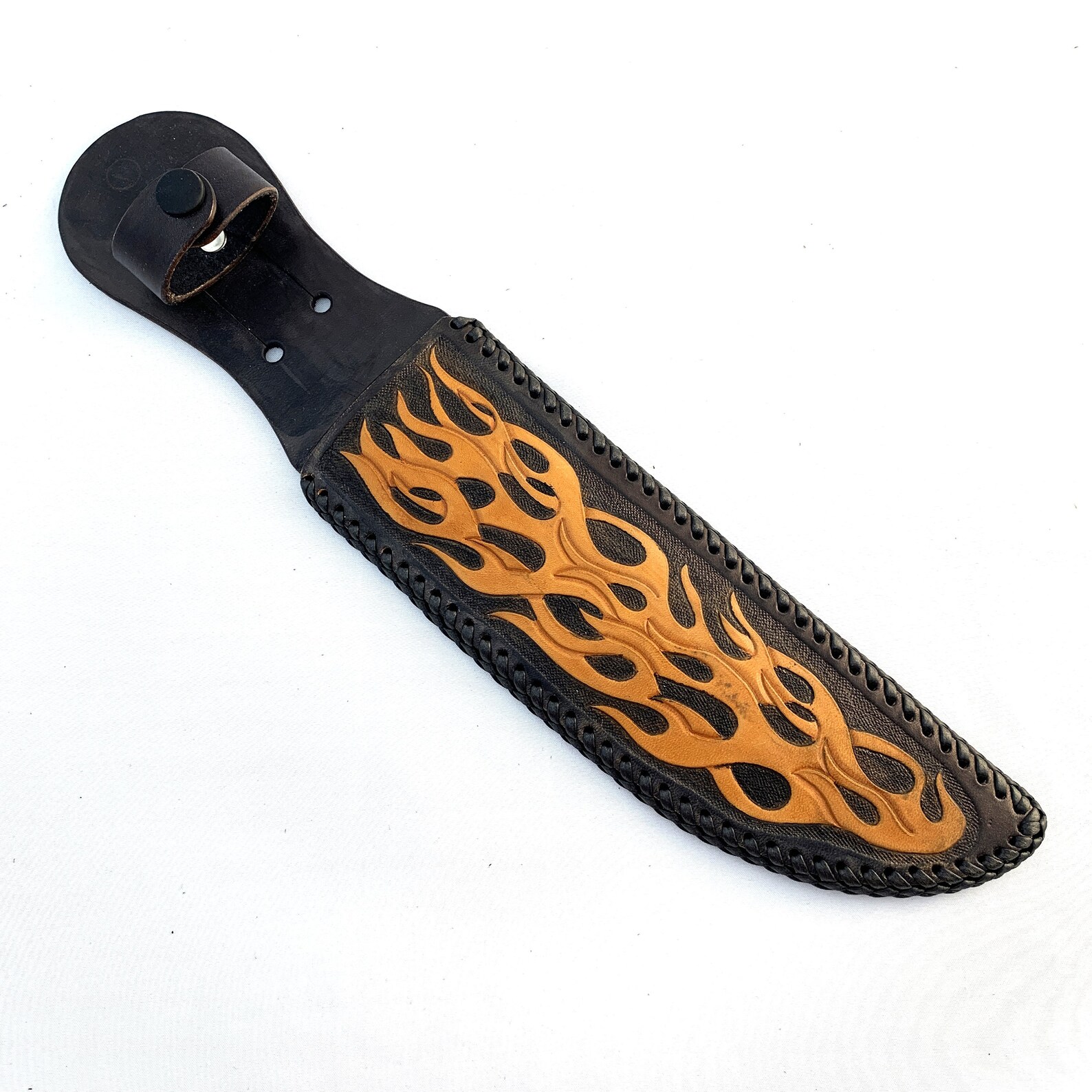 Leather Knife Sheath for 7" Blade; Tooled Sheath Handmade in Canada - Etsy