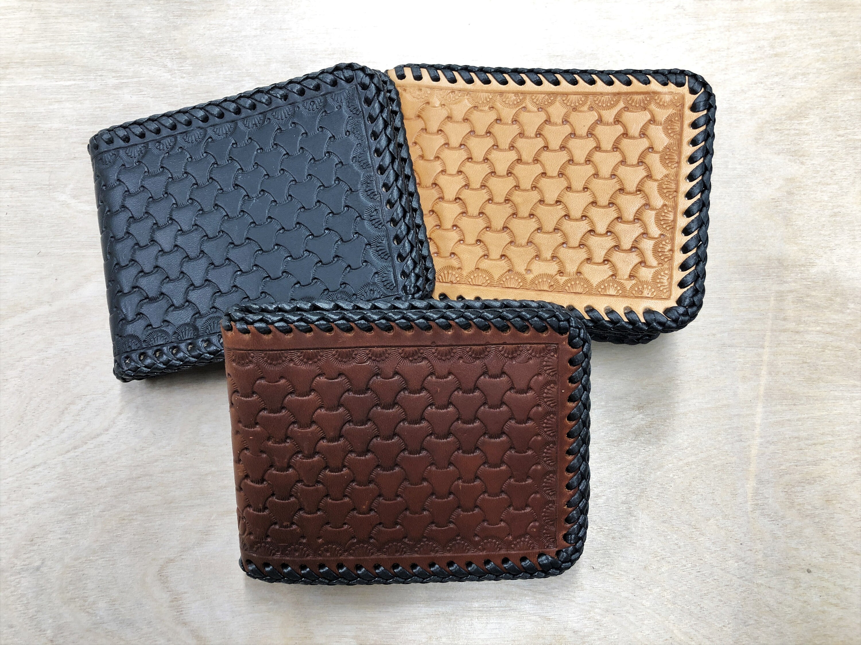 Hand Tooled Leather Bifold Wallet Handmade in Canada - Etsy