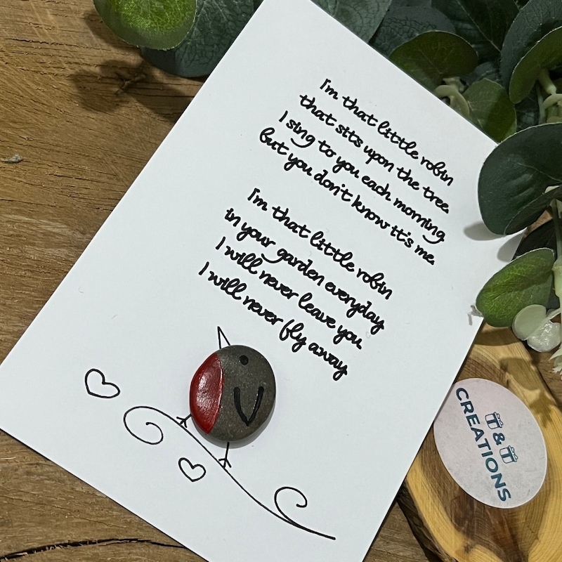 Robin Pebble Art - Etsy UK