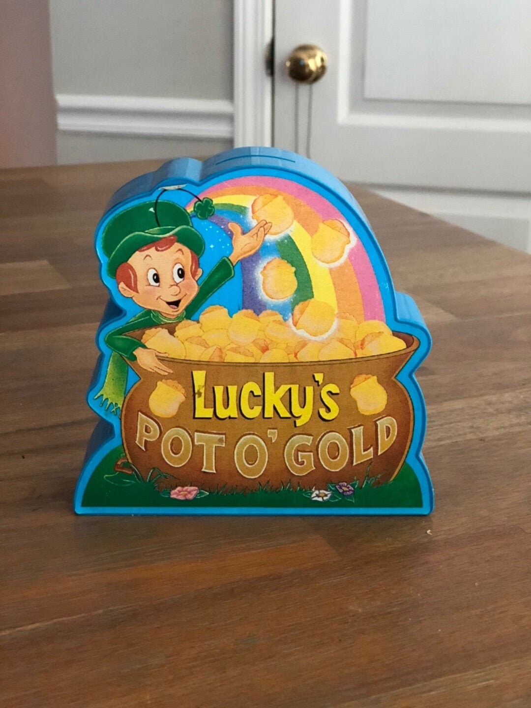 Vintage Lucky's Poto's Gold Plastic Bank - Etsy