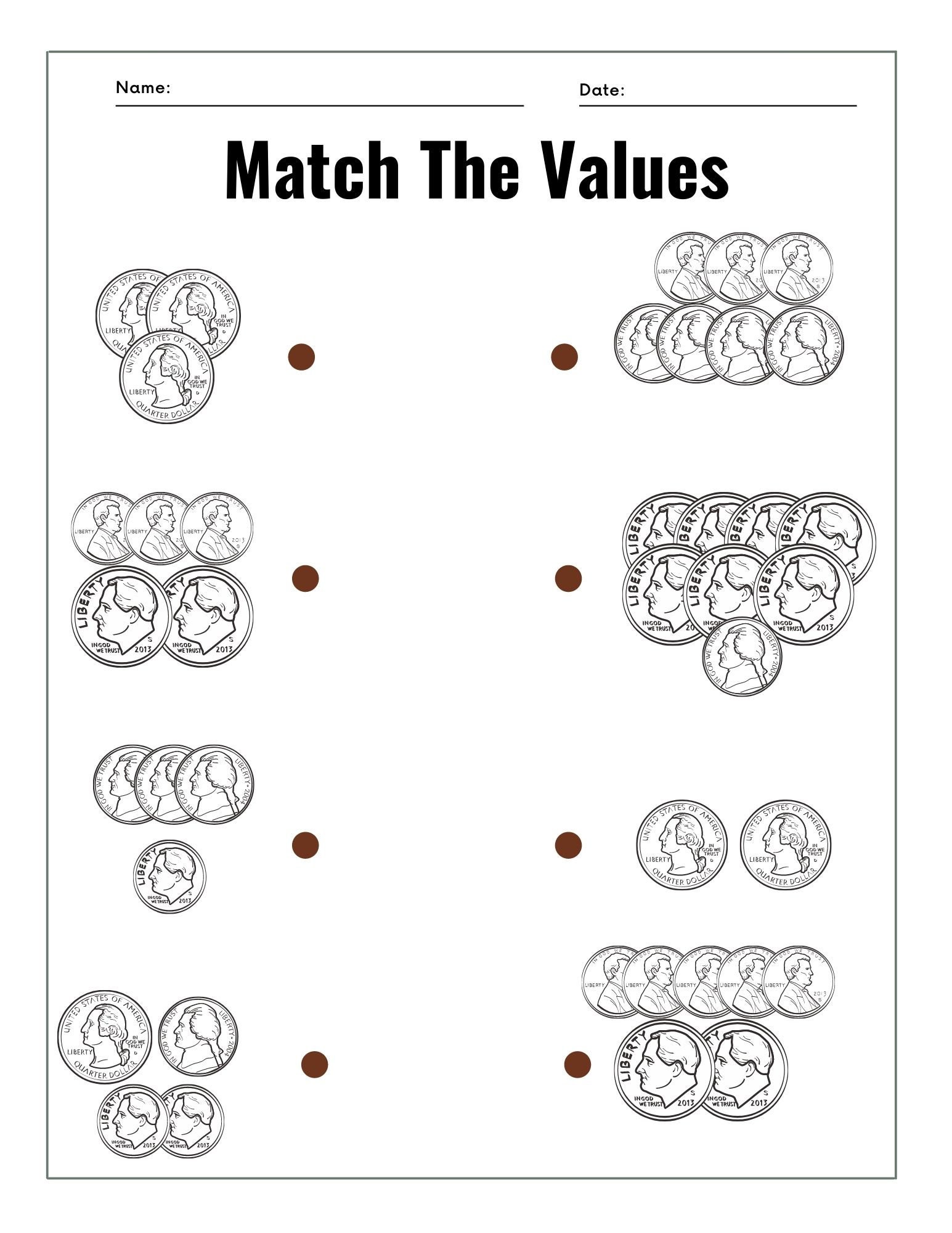 INSTANT DOWNLOAD / Math Activity Sheets / MONEY Activity Sheets / 1st ...