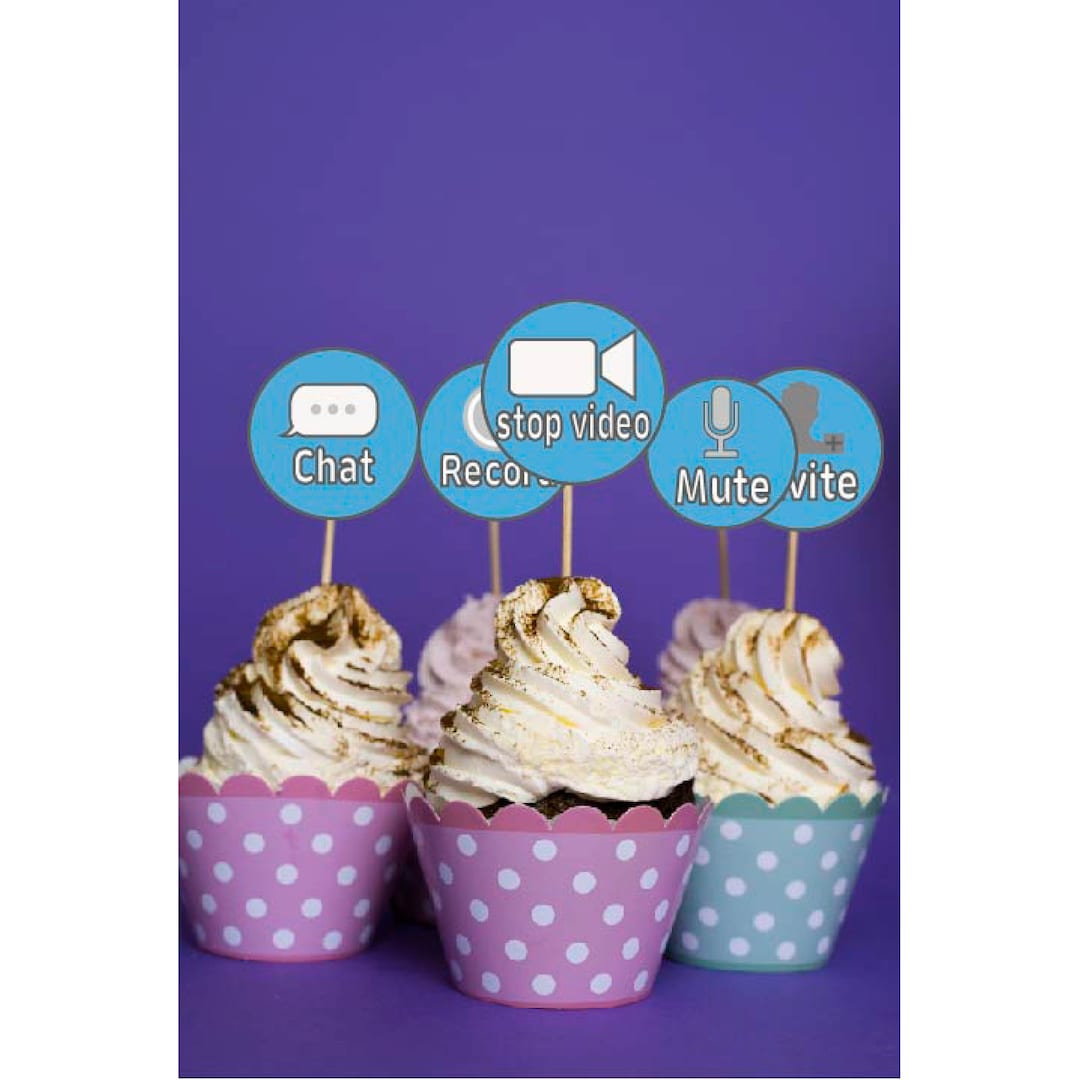 INSTANT DOWNLOAD /ZOOM / Cupcake Toppers - Etsy