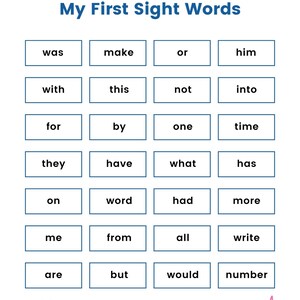 Sight Word Flash Cards – 160 Words for Kindergarten & 1st Grade ...