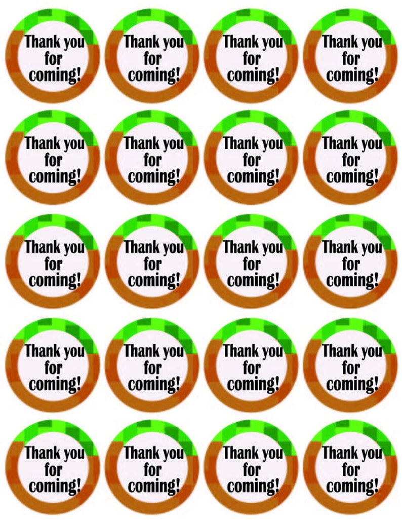 INSTANT DOWNLOAD / Minecraft / Thank You Labels - Etsy