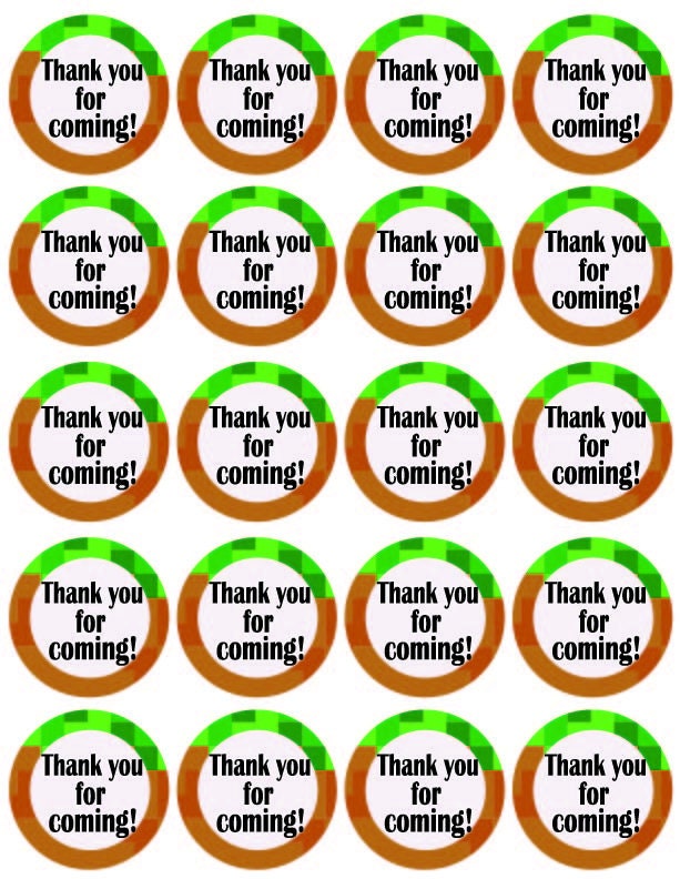 INSTANT DOWNLOAD / Minecraft / Thank You Labels - Etsy