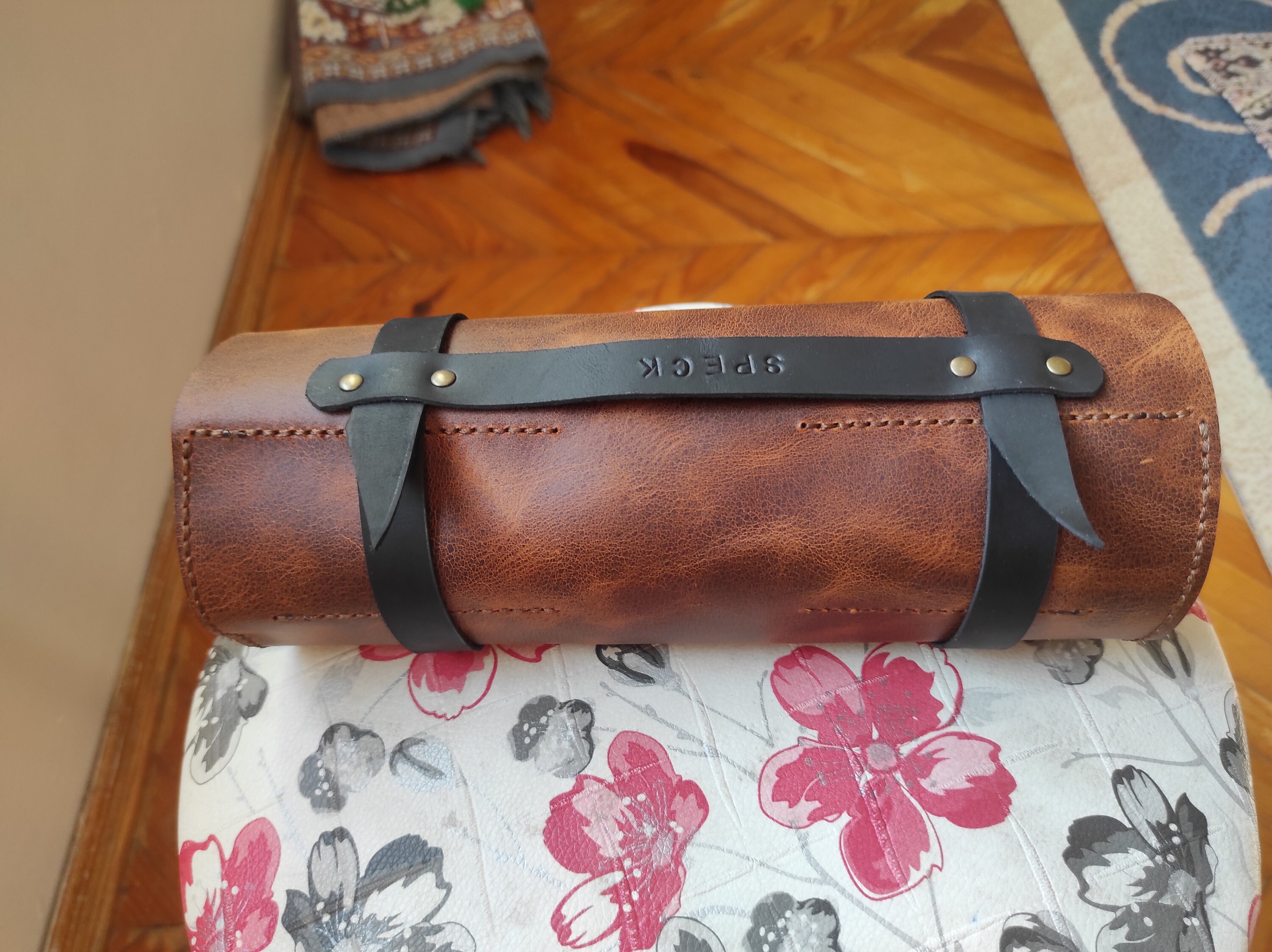 Leather Pocket Knife Roll PDF and SVG Pattern. Leather Watch Roll PDF ...