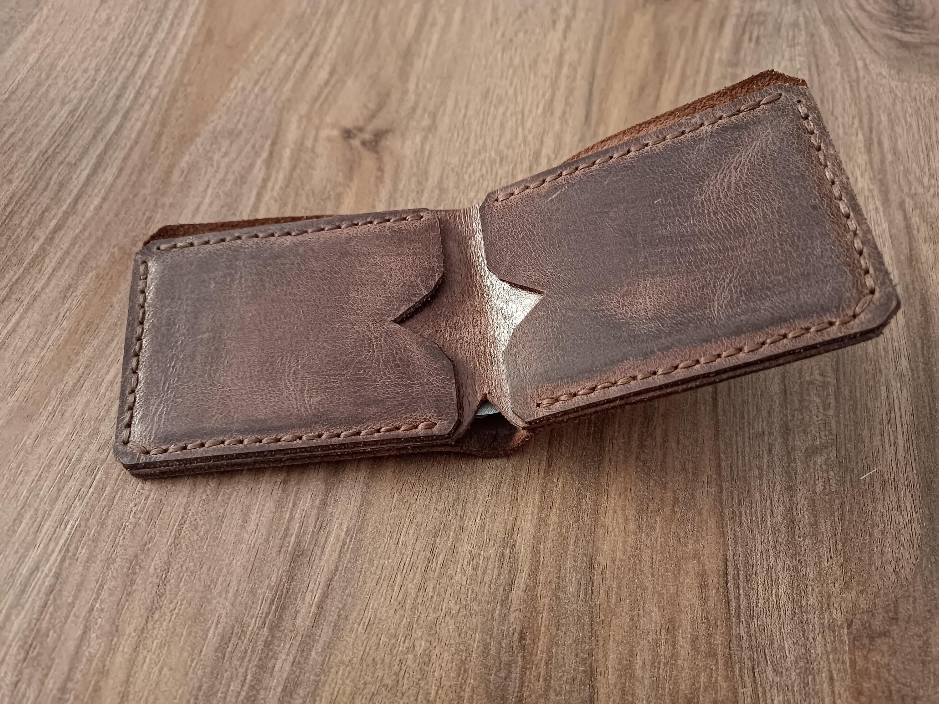 Wallet SVG and PDF Pattern. Leather Card Wallet Template. Leather ...