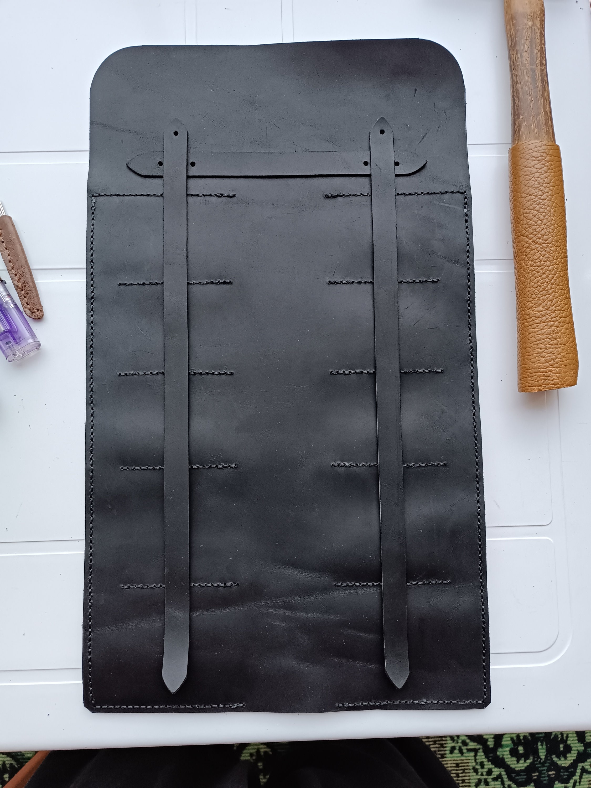 Leather Pocket Knife Roll PDF and SVG Pattern. Leather Watch Roll PDF ...