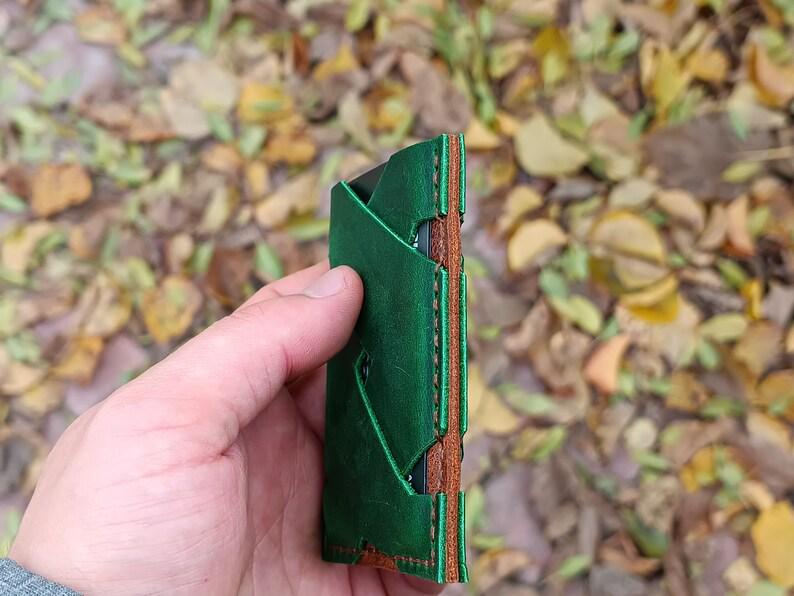 Leather Card Holder Pattern PDF, Minimalist Wallet Template for ...