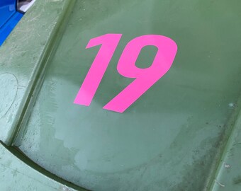 Large Vinyl Numbers - Etsy UK