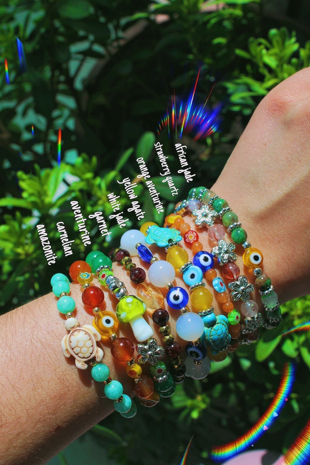 Crystal Bracelets, Bracelets With Stones and Crystals, Boho Crystal ...