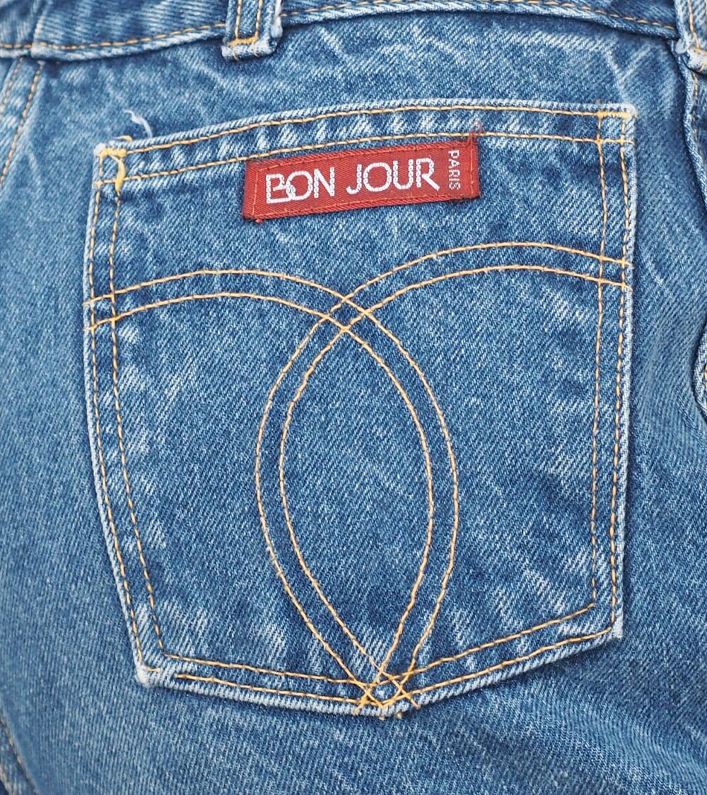 90s Vintage Jeans by Bon Jour | High Waisted | Regular Fit | Straight ...
