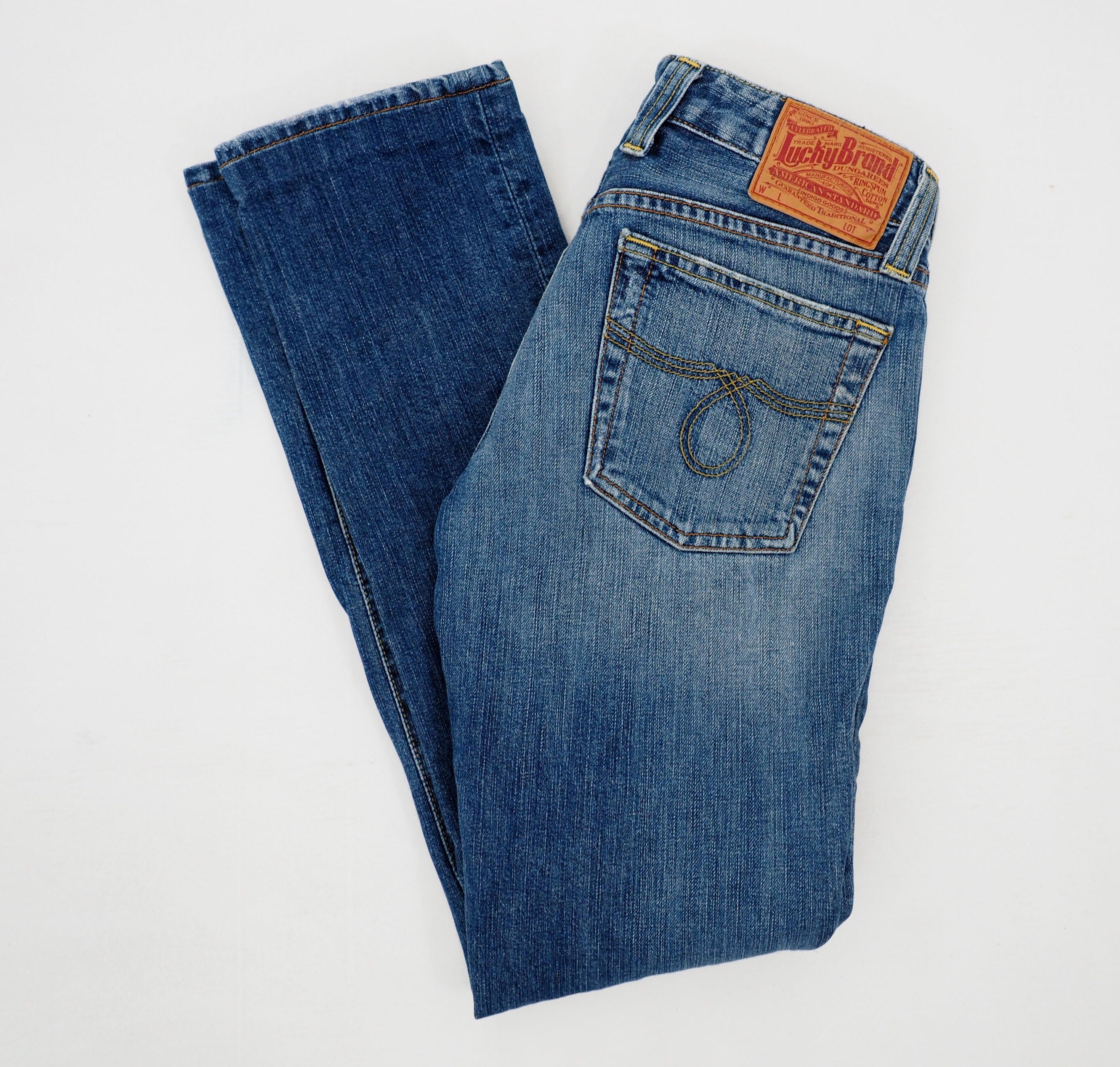 Classic Vintage Lucky Jeans Low Rise Straight Leg Slim - Etsy
