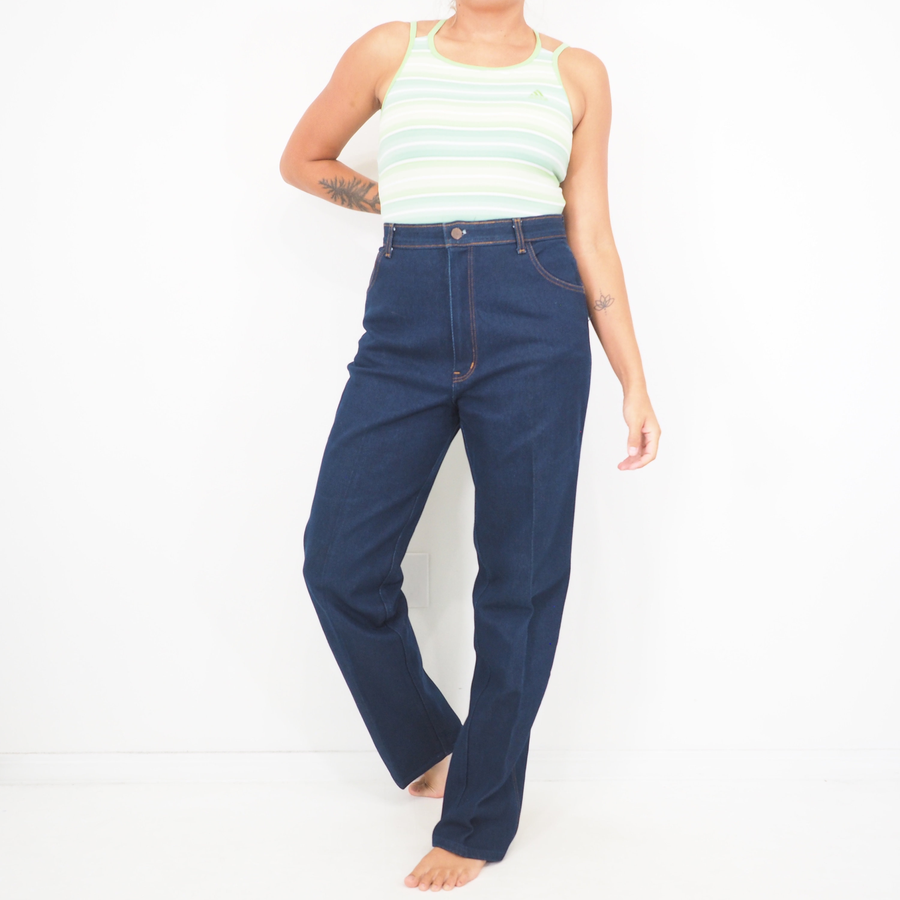 80er Jahre Vintage Taylor Togs Jeans Sehr Hohe Taille Gerades Bein ...