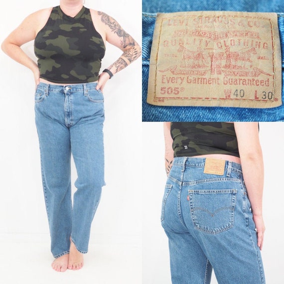 Vintage Levi 505s | High Waisted | Straight Leg | Med… - Gem