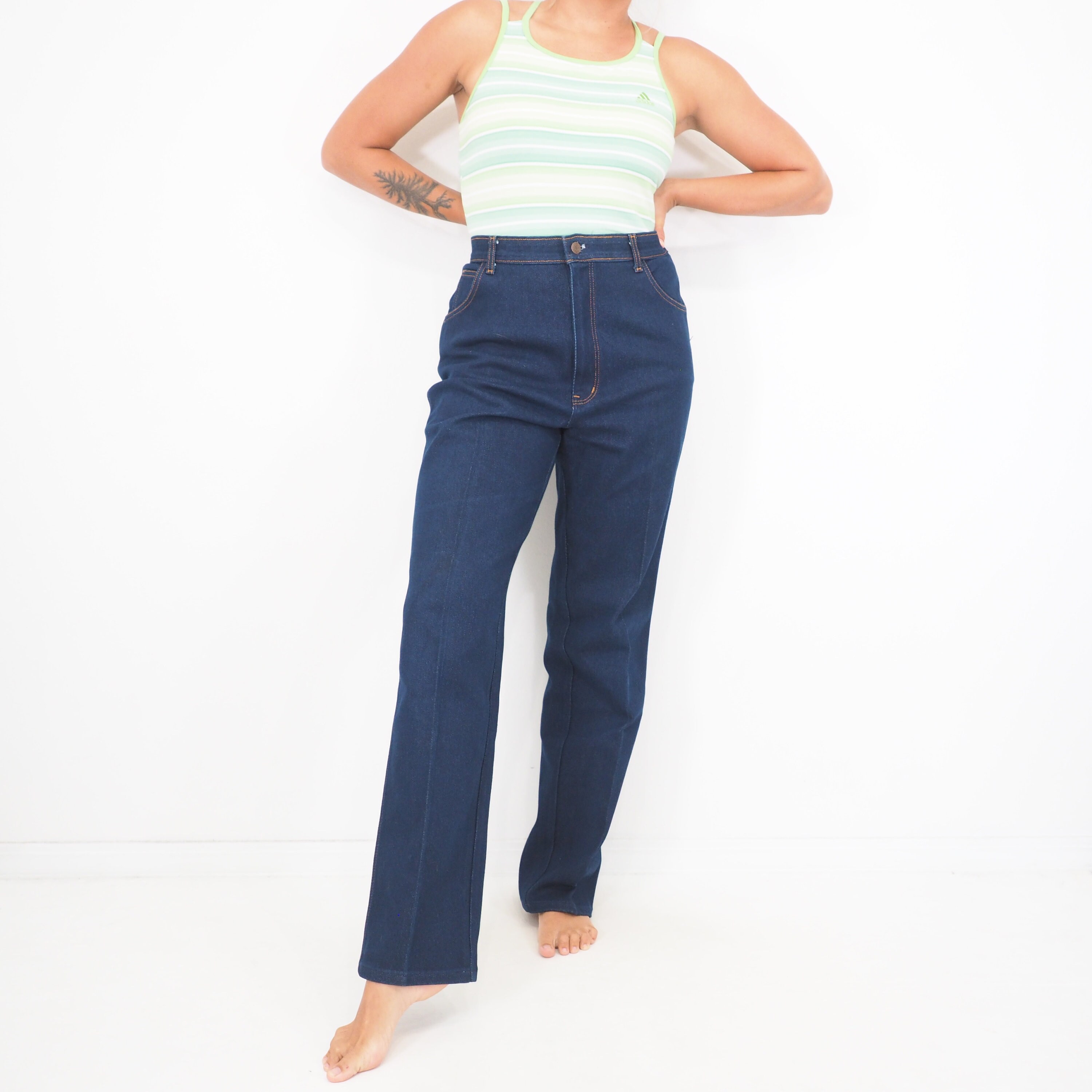 80er Jahre Vintage Taylor Togs Jeans Sehr Hohe Taille Gerades Bein ...